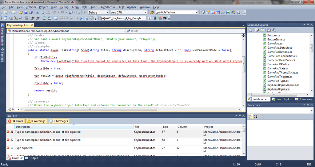 Can't build latest Android Framework - Community | MonoGame