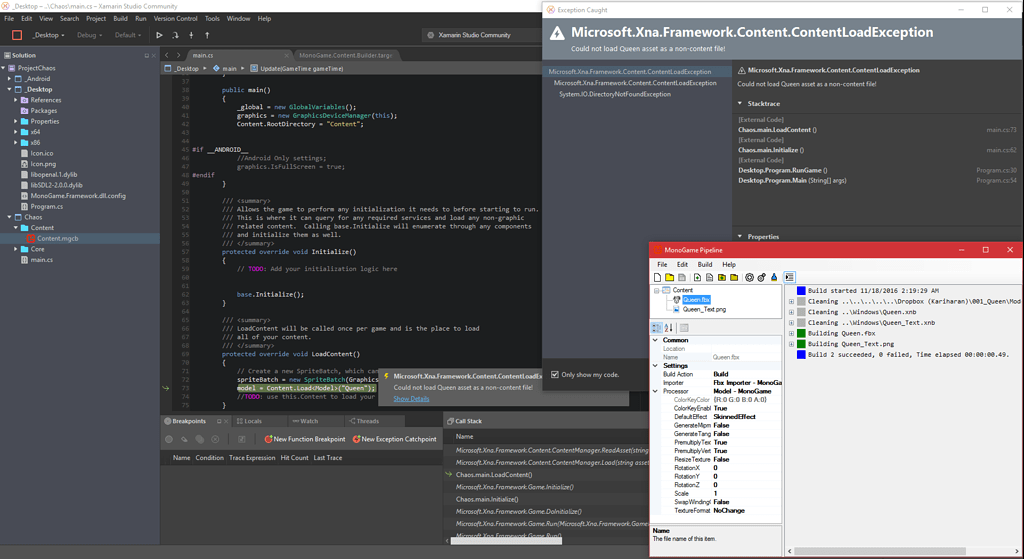 Solved Cannot Load Content From Shared Project Content Community