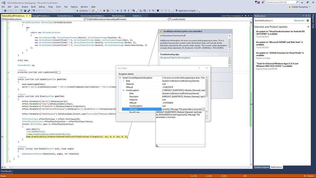 Solved Missing Vertex Elements On Draw Call With Own Ivertextype Decleration Graphics