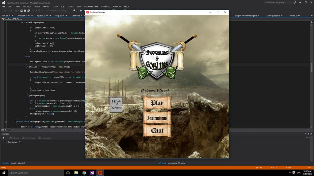 Look At My First RPG Game Made In MonoGame! - Community | MonoGame